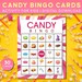 Candy Bingo Game Printable - 30 Unique Candy Bingo Cards With Bonus ...