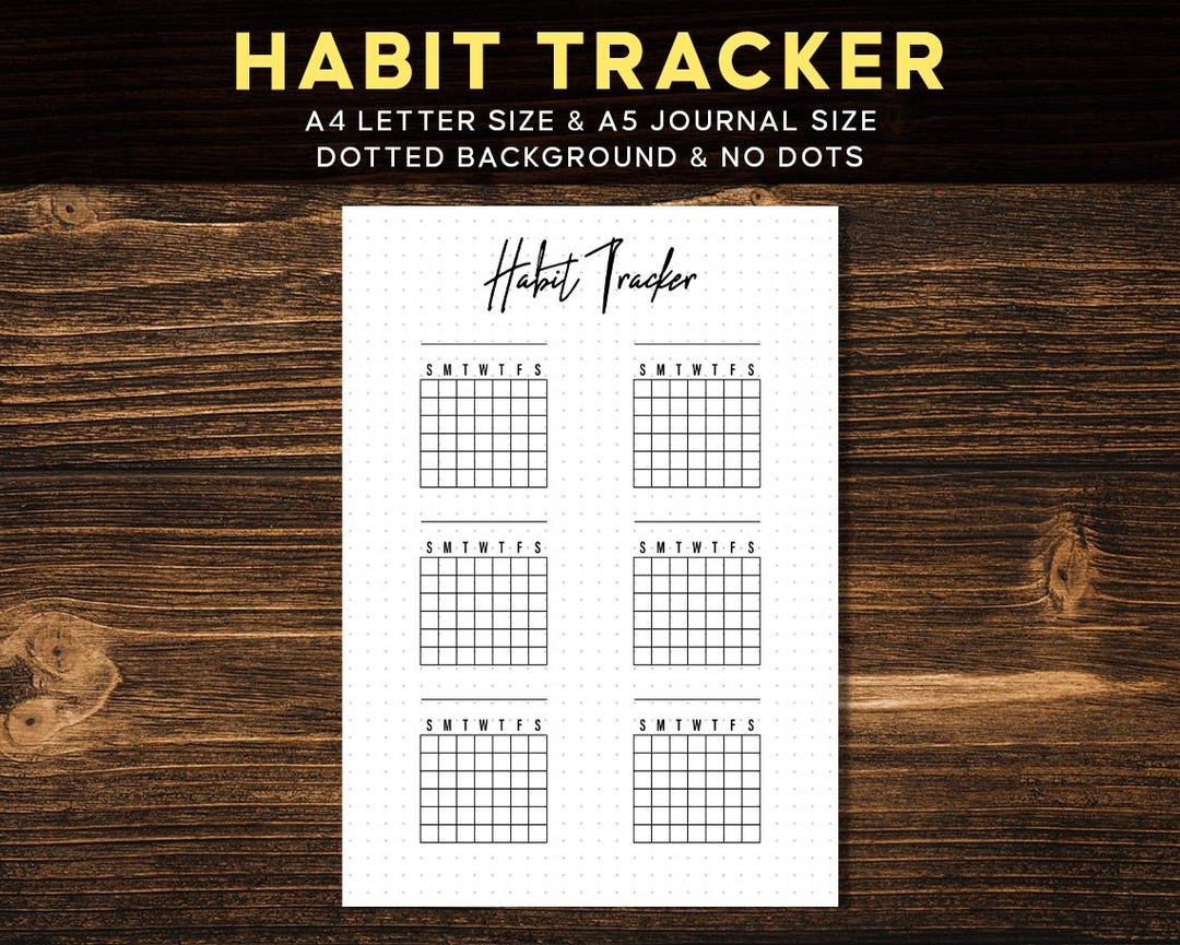 Habit Tracker Printable – Monthly Goal and Routine Tracker | Fitness ...