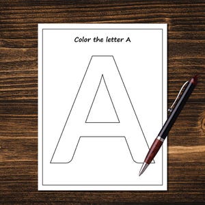 Letters of the Week A to Z Printables – 26 Worksheets | 8.5x11 PDF and ...