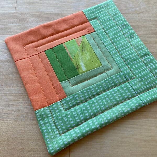 Log Cabin Coasters - Etsy