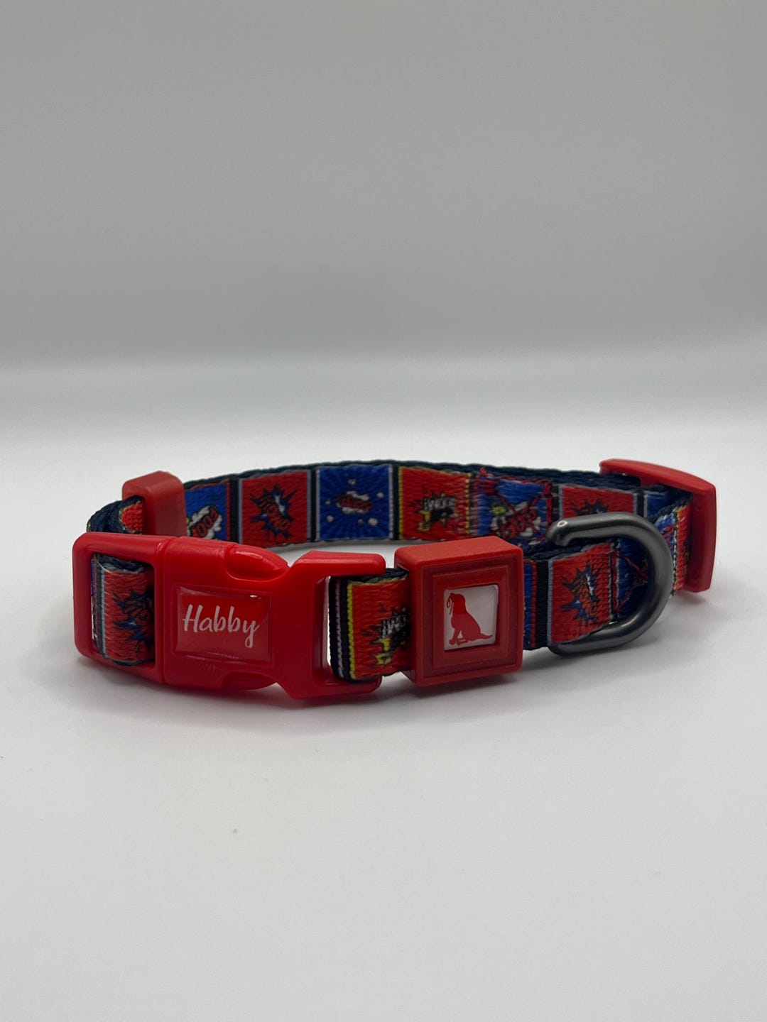 Halsband Mit Comic Muster | 15mm Breites Hundehalsband | Dog Collar ...