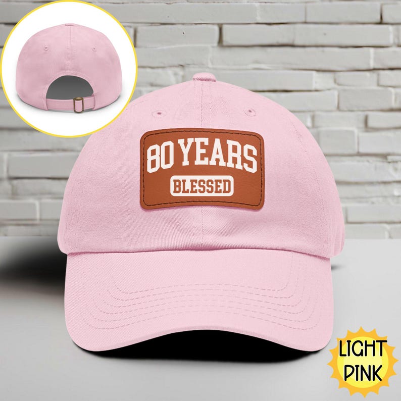 80 YEARS BLESSED BALLCAP With Patch, 80th Birthday or Anniversary ...