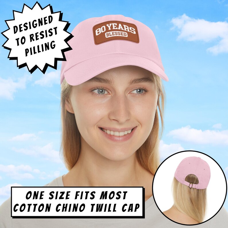 80 YEARS BLESSED BALLCAP With Patch, 80th Birthday or Anniversary ...