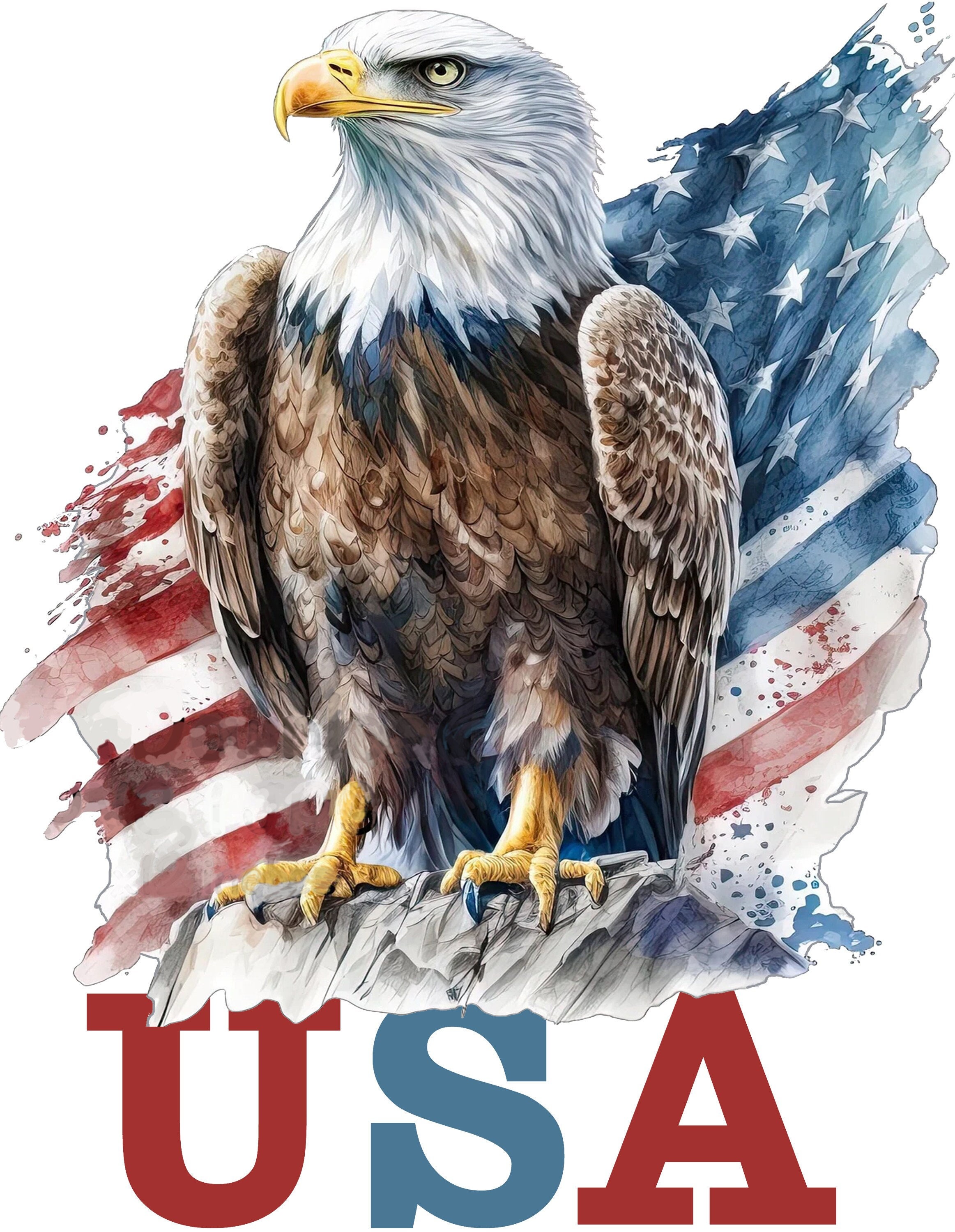 USA Eagle Flag - Etsy