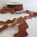 Brown Velvet Ric Rac Trim Ribbon May Arts End of Bolt - Etsy