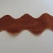 Brown Velvet Ric Rac Trim Ribbon May Arts End of Bolt - Etsy