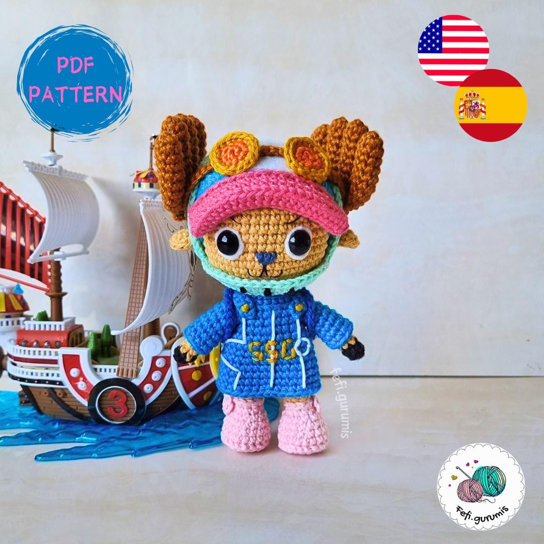 Chopper Egghead Version - Anime Pattern PDF Amigurumi Crochet English ...