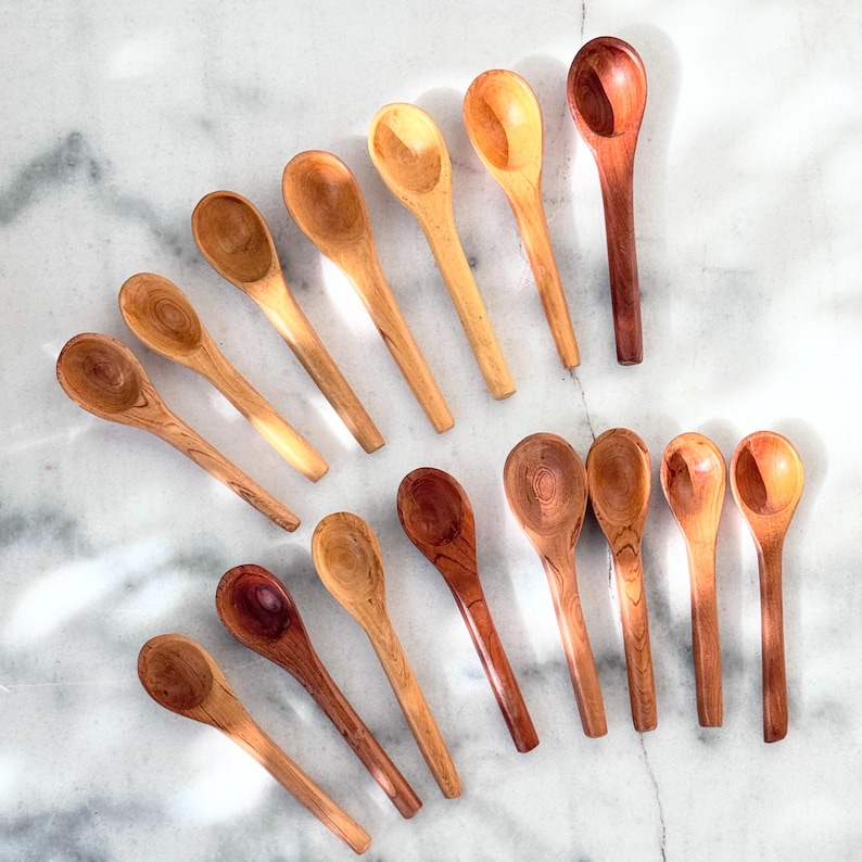 Hand Carved Small Wooden Spoons - Etsy