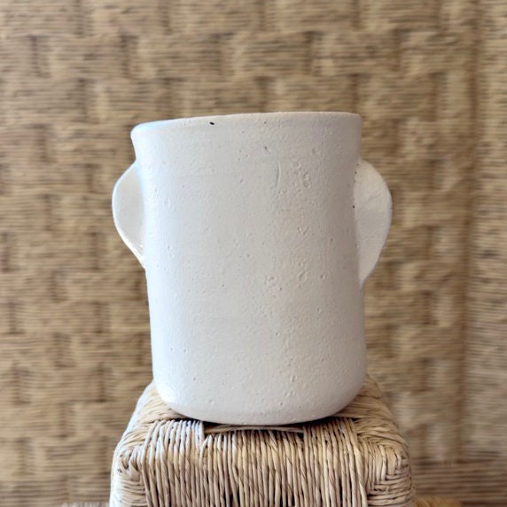 Mexican Indigenous Ceramic Barro Coffee Glazed Cup Mug White - Etsy