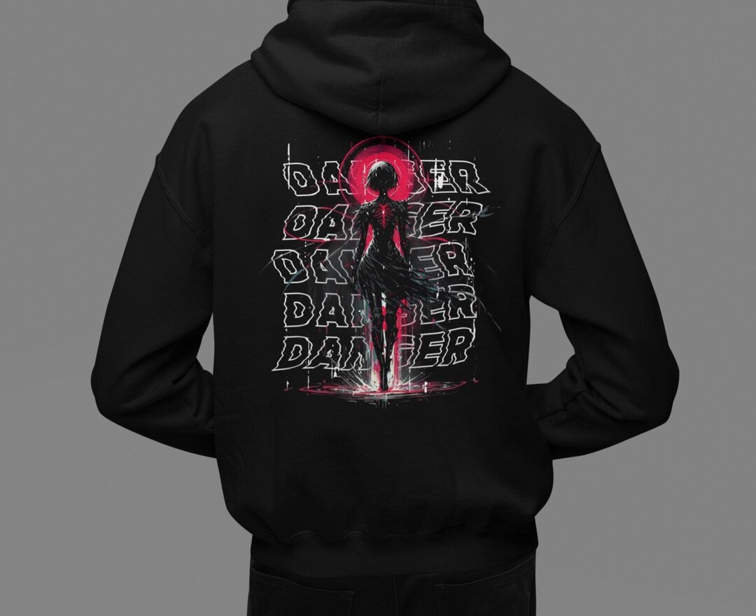 Cyber Anime Girl Hoodie, Nier 2B Yorha Streetwear, Dark Edgy Anime ...