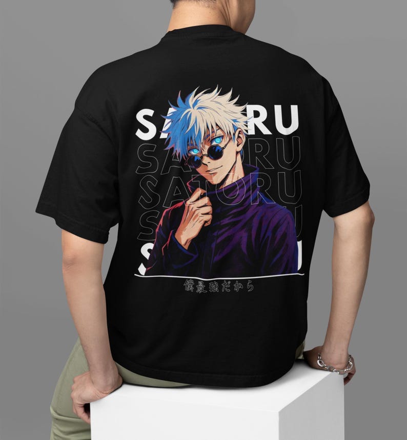 Anime Satoru Gojo Tshirt, Jujutsu Kaisen Graphic Tee, Aesthetic JJK ...