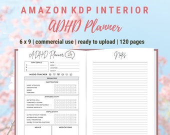 Adhd Digital Planner, Adhd Daily Planner, Adhd Planner, Adhd Planner ...