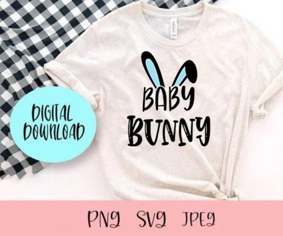 Baby Bunny Svg, Bunny With Bow Svg, Bunny With Leopard Decal, Bunny ...