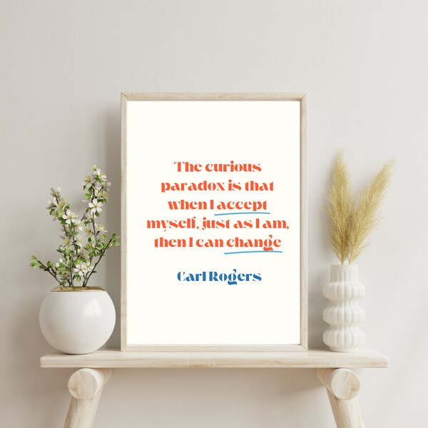 Carl Rogers Quote - Etsy