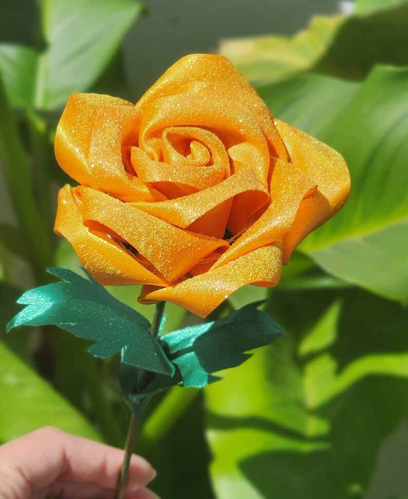 Light up Single Ribbon Roses/floral - Etsy
