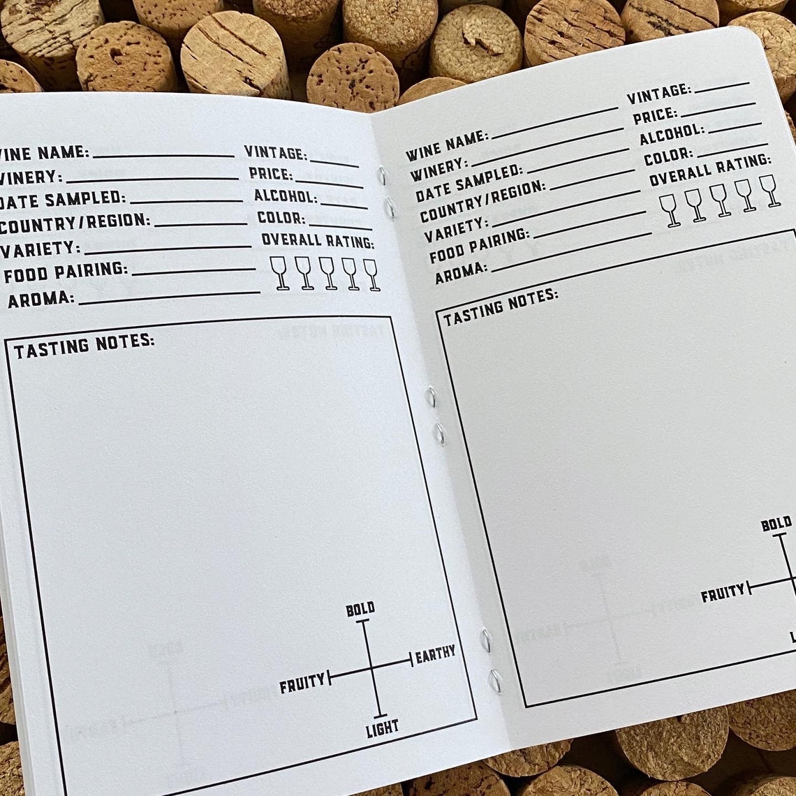 Wine Tasting Journal Wine Book Wineries Winery Notebook - Etsy