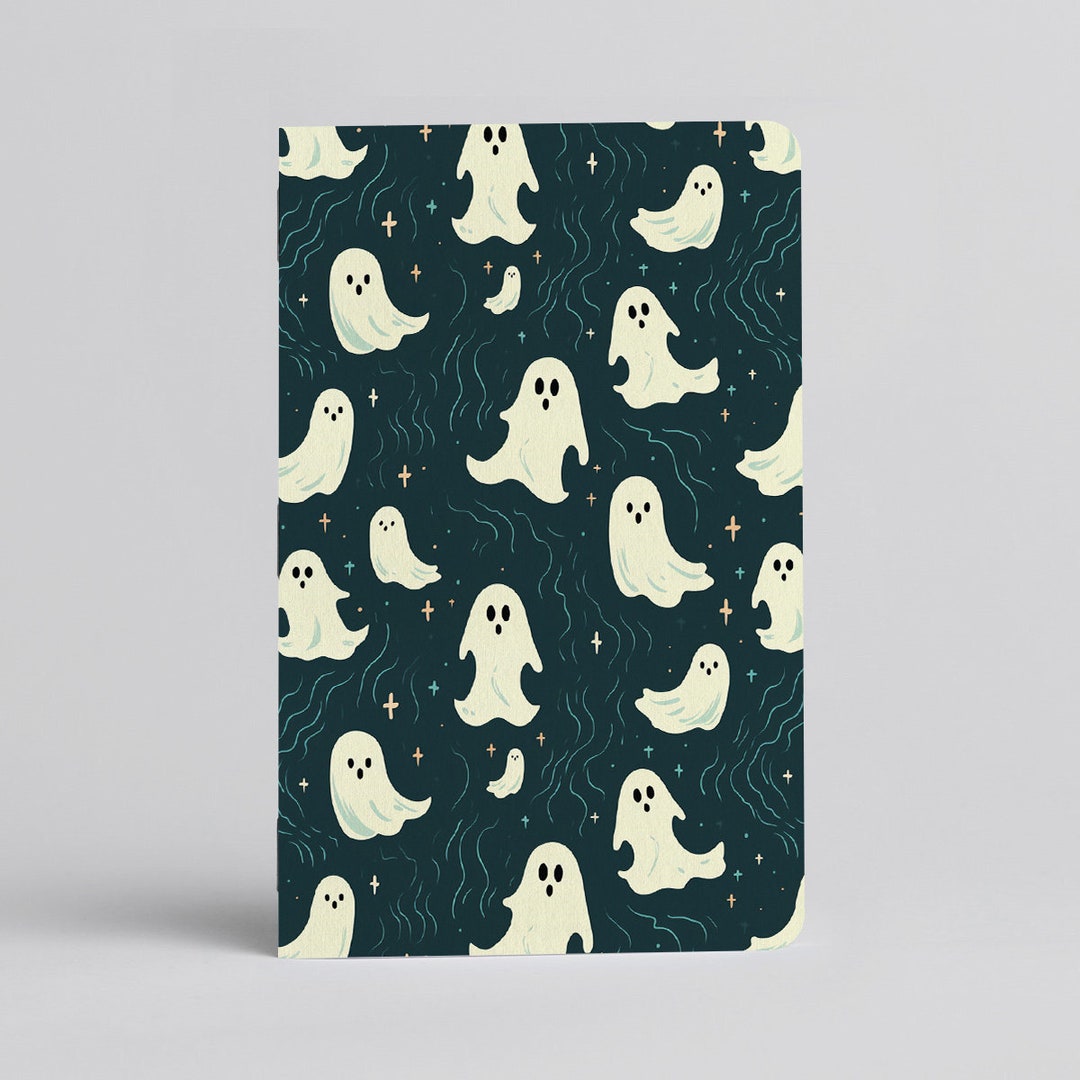 Ghost Pocket Notebook, Cute Sheet Ghost Journal, Halloween Spooky ...