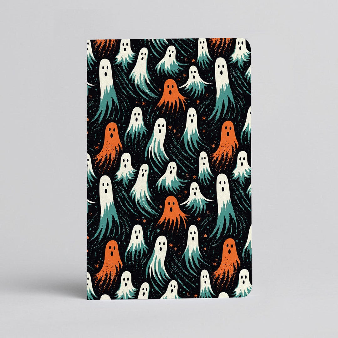 Ghost Pocket Notebook, Cute Ghost Journal, Halloween Spooky Season ...