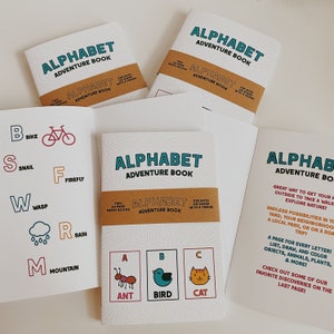 Kids Alphabet Activity Book, ABC Adventure, Outdoor Log, Children's ...
