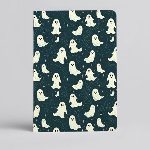 Ghost Pocket Notebook, Cute Sheet Ghost Journal, Halloween Spooky ...
