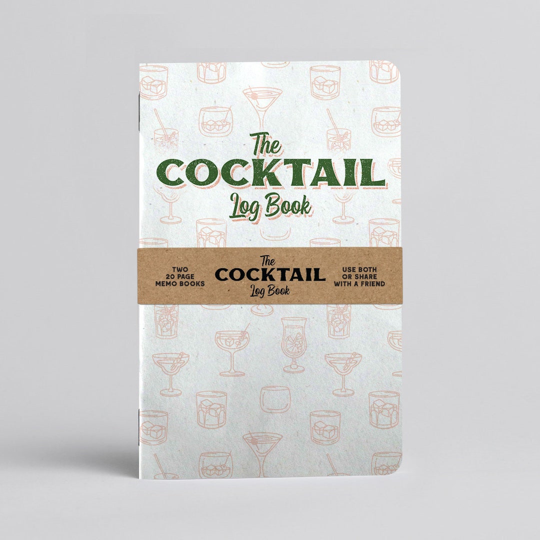 Cocktail Tasting Journal, Cocktail Recipe Book, Cocktail Book ...