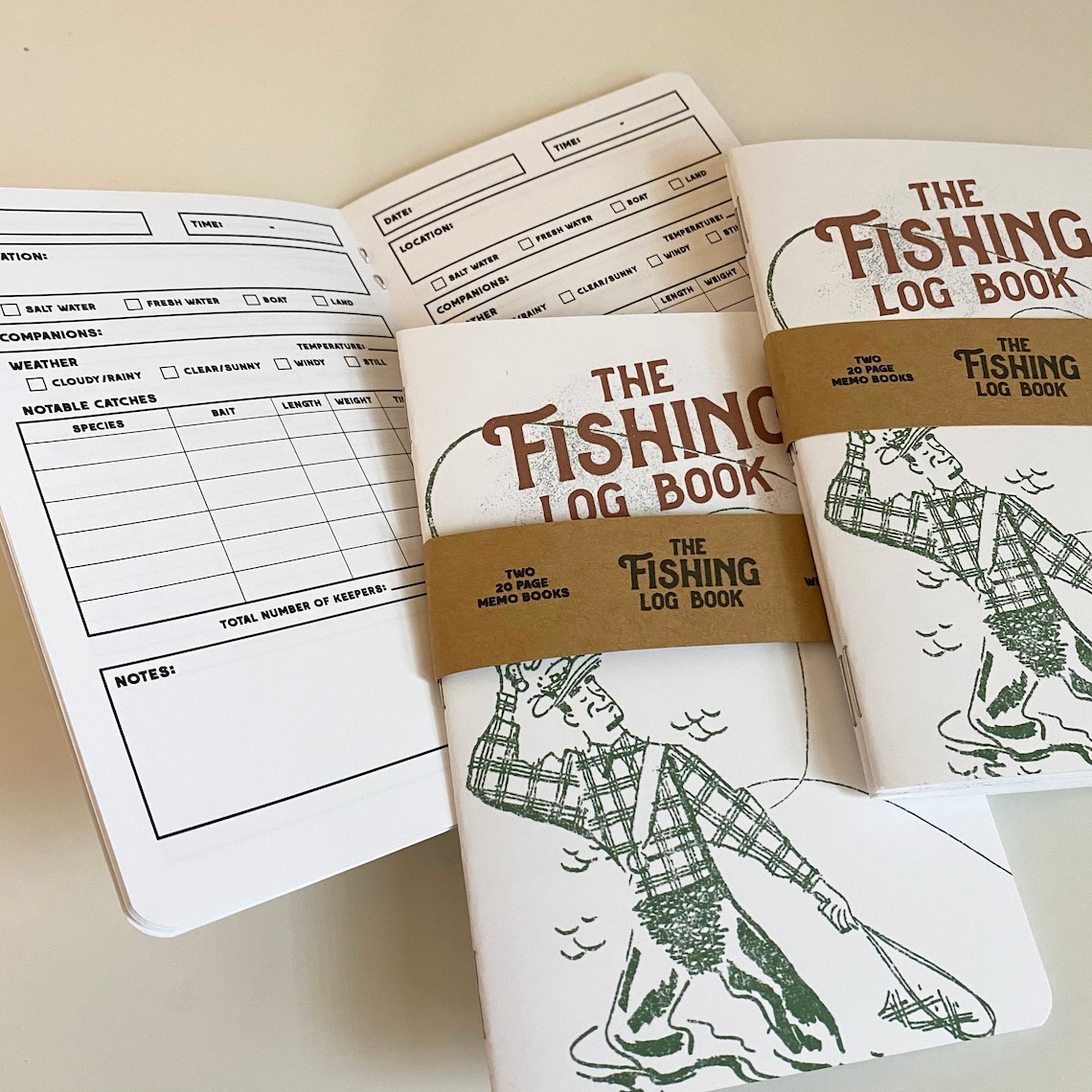 Fishing Log Notebook Fishing Guide Book Record Your Catch | Etsy