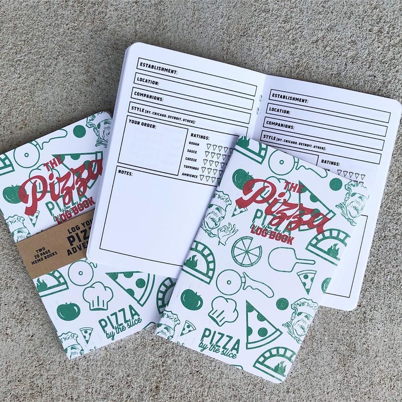 Pizza Review Journal Pizza Notebook Pizza Lover Unique | Etsy