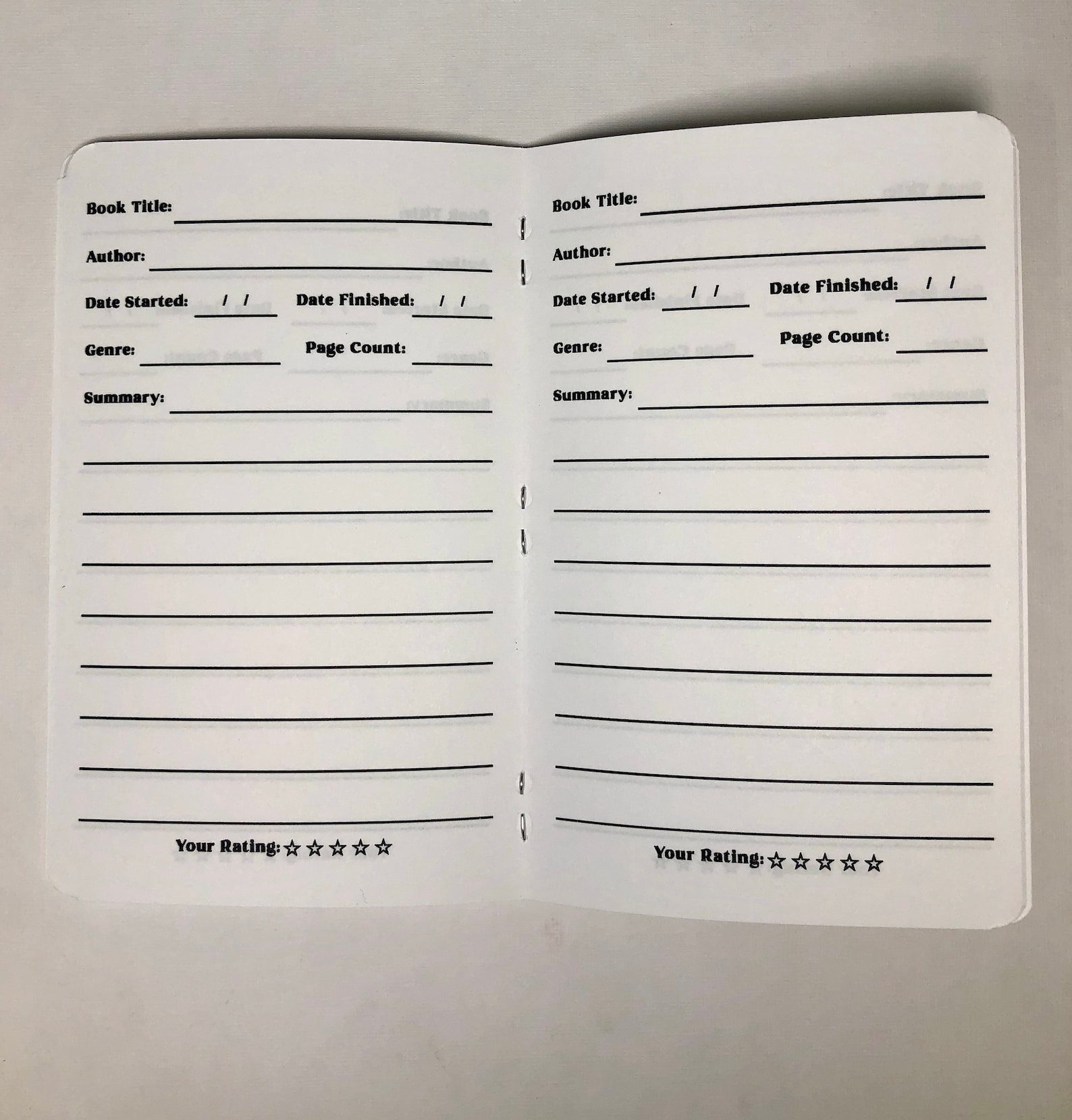 Book Club Journal Bulk Book Club Log Reading Journal - Etsy