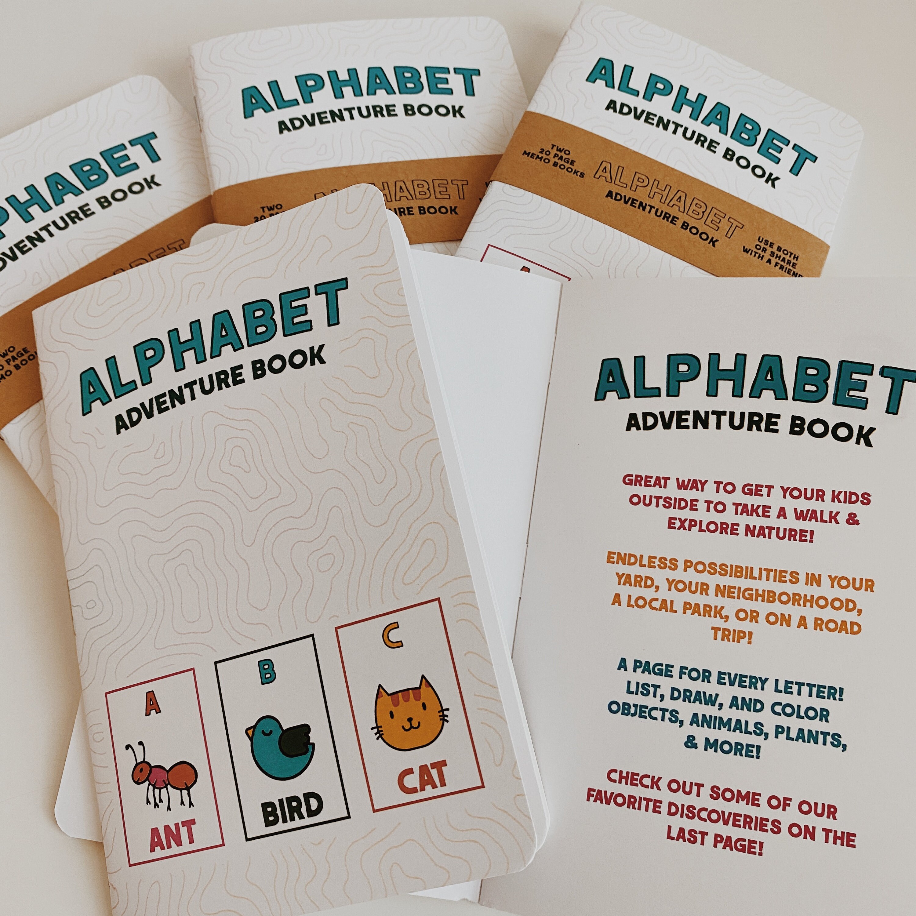 Kids Alphabet Activity Book, ABC Adventure, Outdoor Log, Children's ...