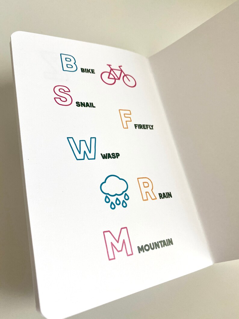 Kids Alphabet Activity Book ABC Adventure Outdoor Log | Etsy