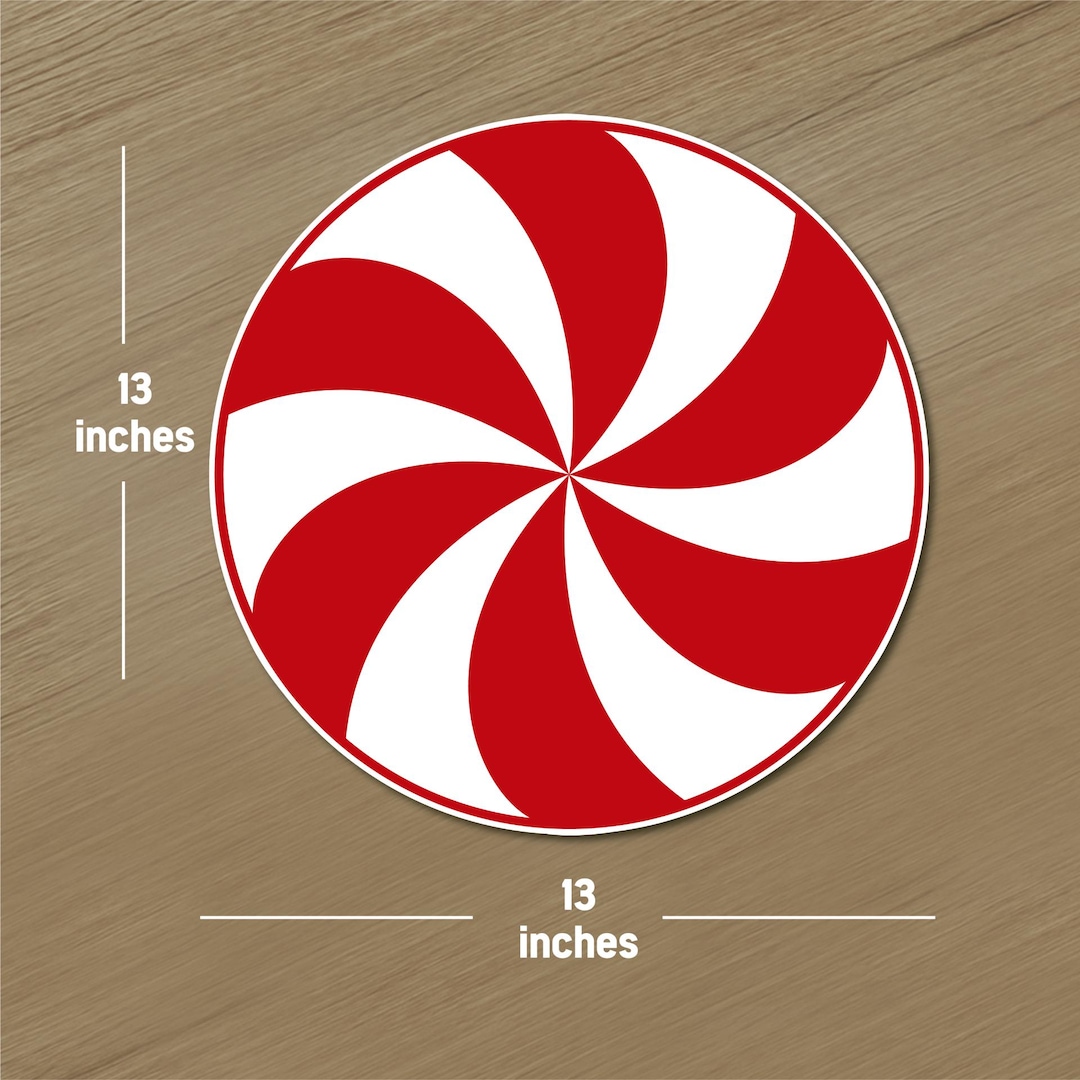 Peppermint Candy Christmas Placemats, Peppermint Place Mats, Party ...