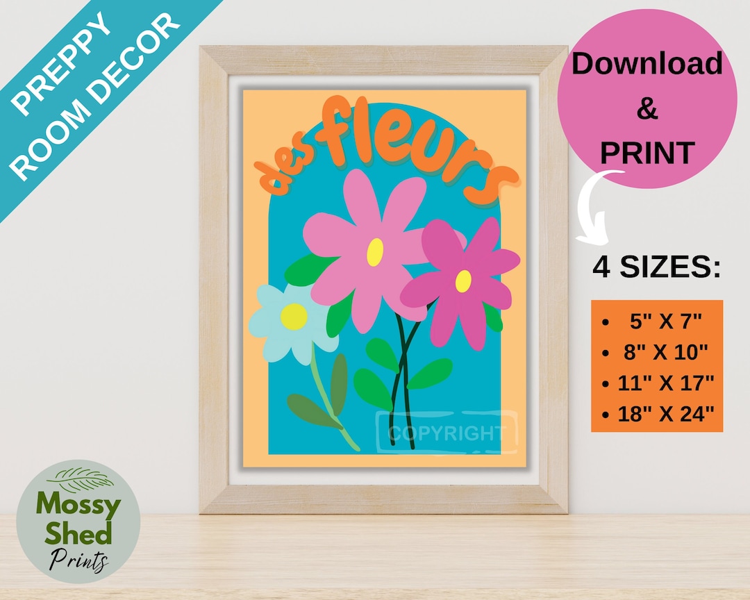 Preppy Wall Art, Preppy Room Decor, Preppy Art, Preppy Art Prints ...