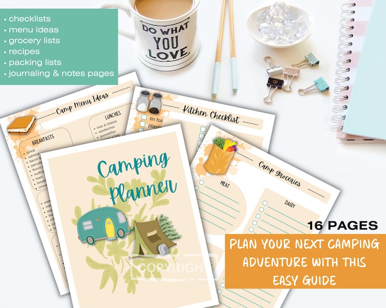Camping Planner,rv Planner,camping Trip Planner,camp Planner,camping ...