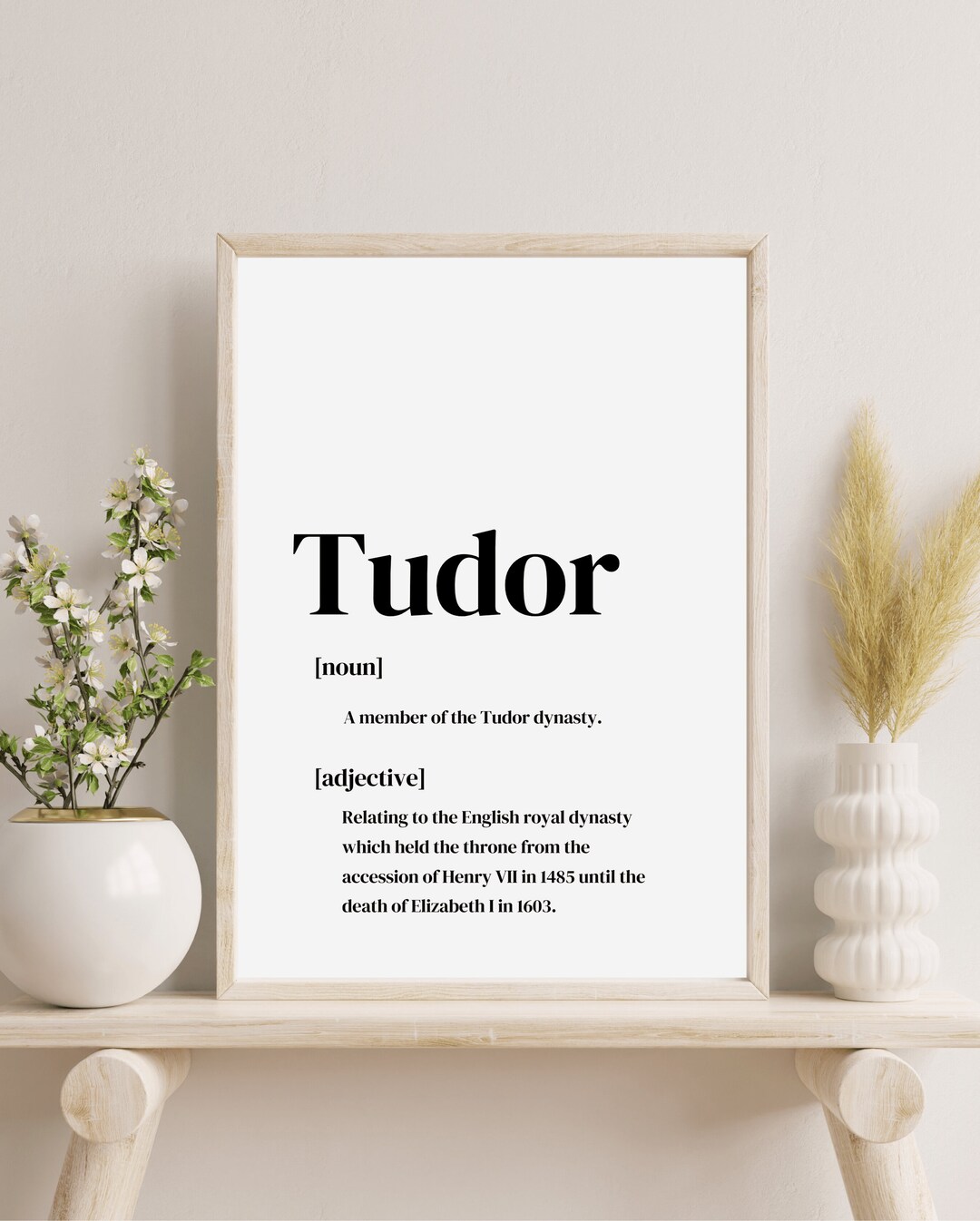 Tudor History Definition, Henry VIII Printable Wall Art British History ...