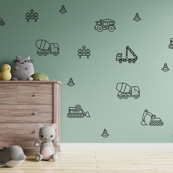 Construction Decals - Etsy