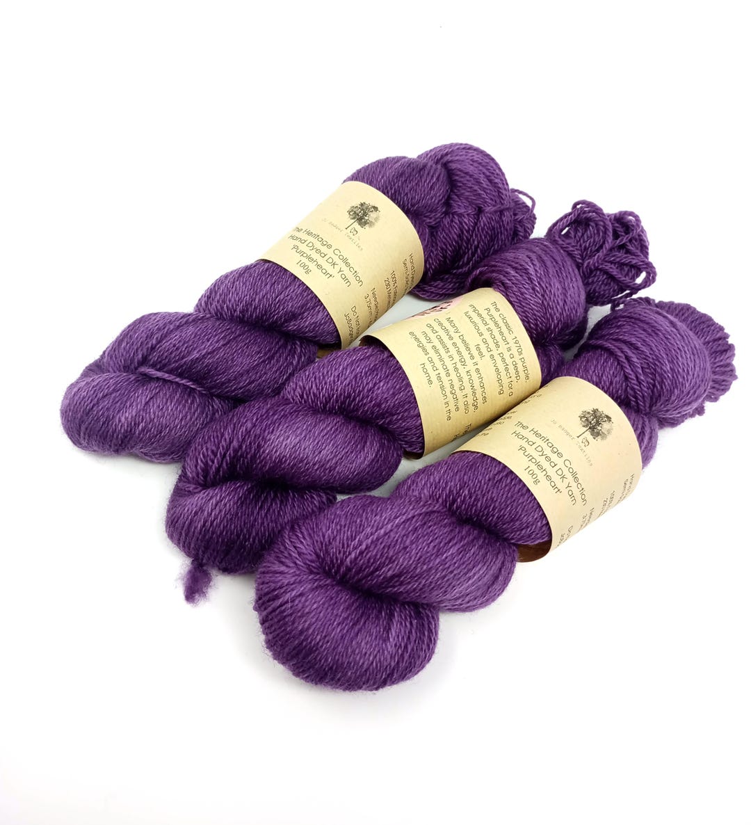 The Heritage Collection - Purpleheart - Hand Dyed DK Yarn Falkland ...