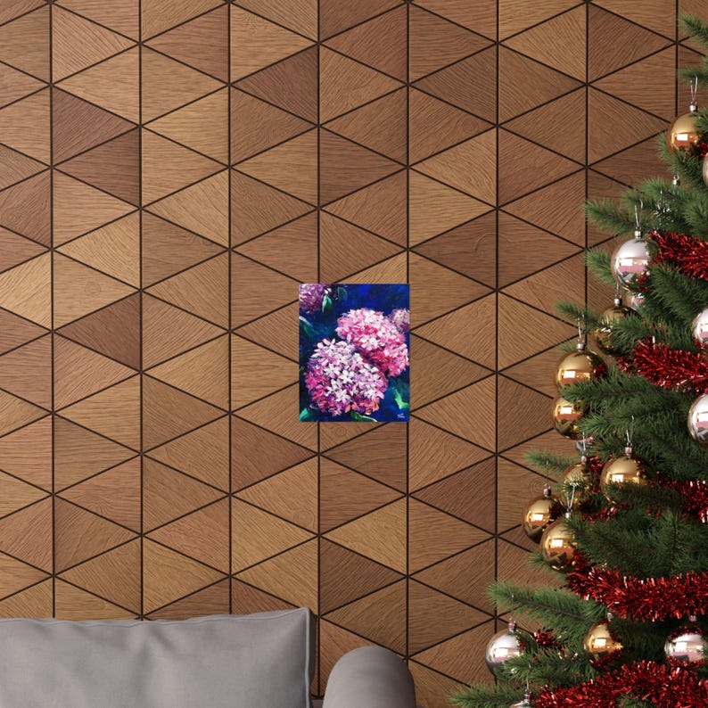 Matte Vertical Posters - Hydrangeas - Etsy