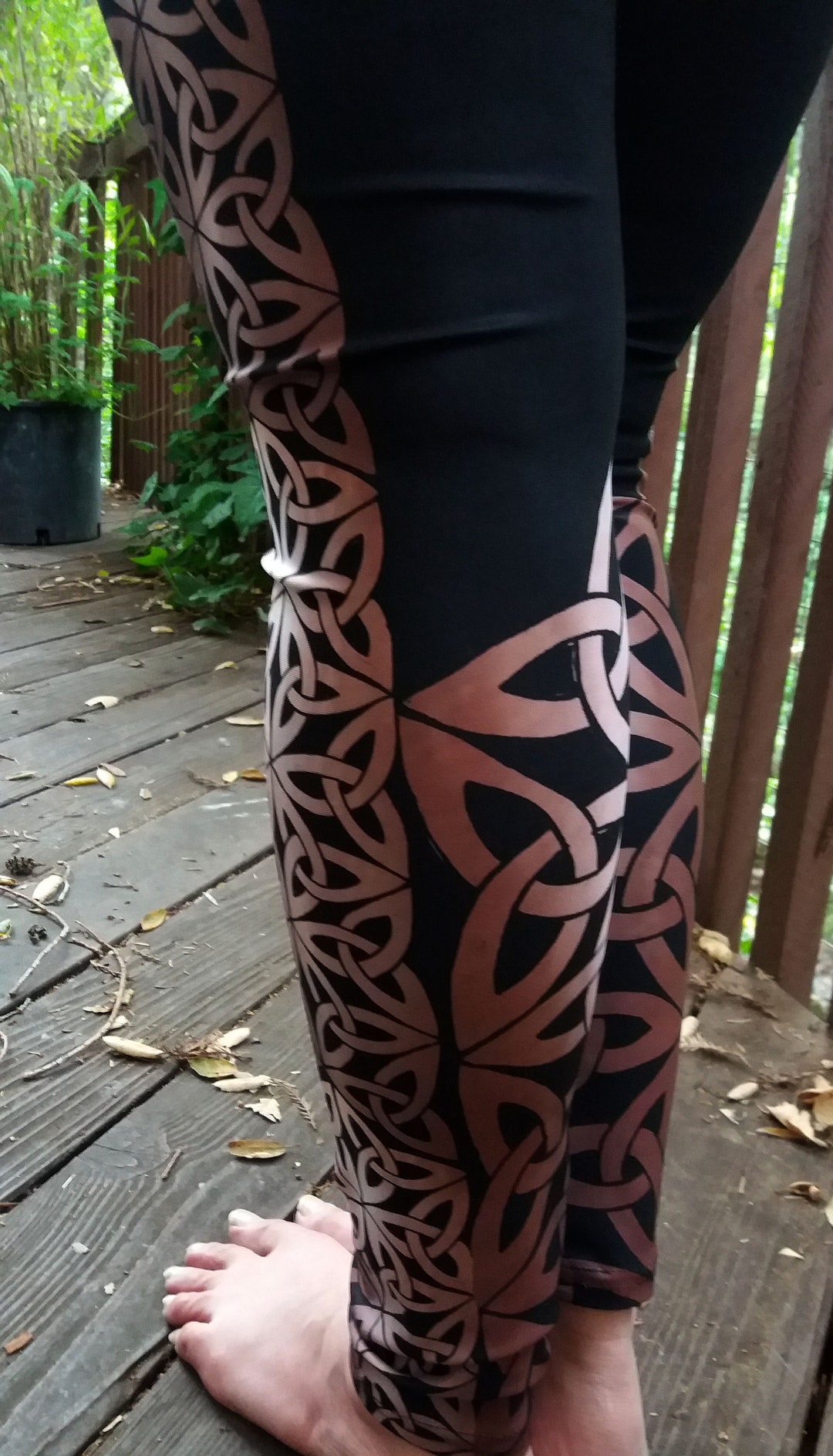 Copper Celtic Knot Leggings, Fantasy Armor Cosplay, Hand Drawn Art - Etsy