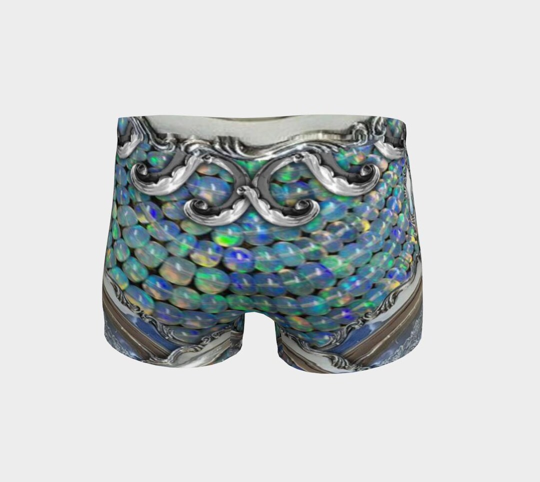 Rainbow Opal Armor Shorts, Fantasy Filigree, Cosplay Swim Workout - Etsy