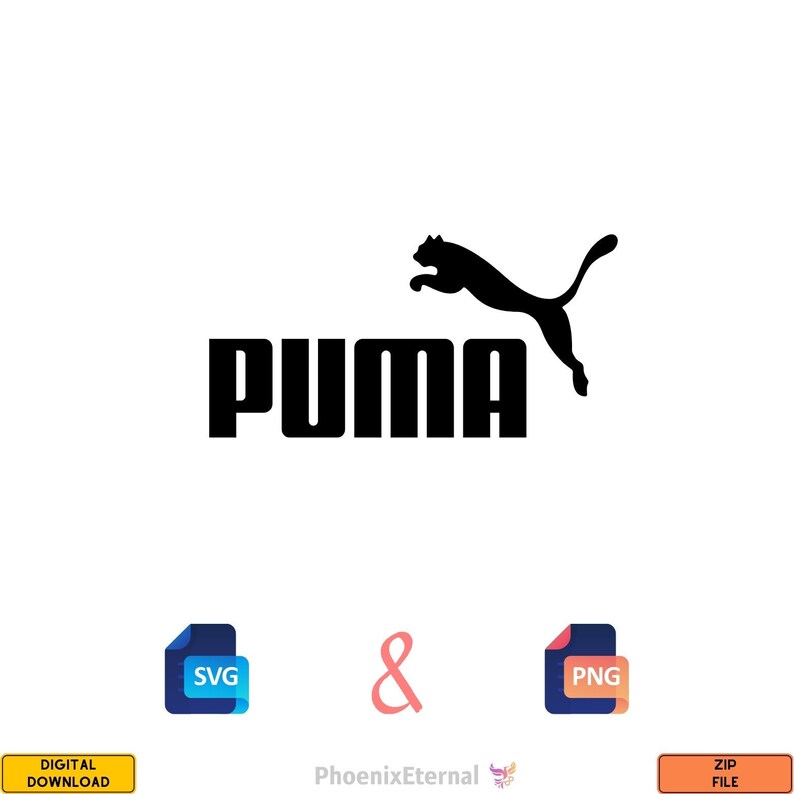 Puma Svg&png Digital Files Vector Print Stickers Sport T-shirt Short ...