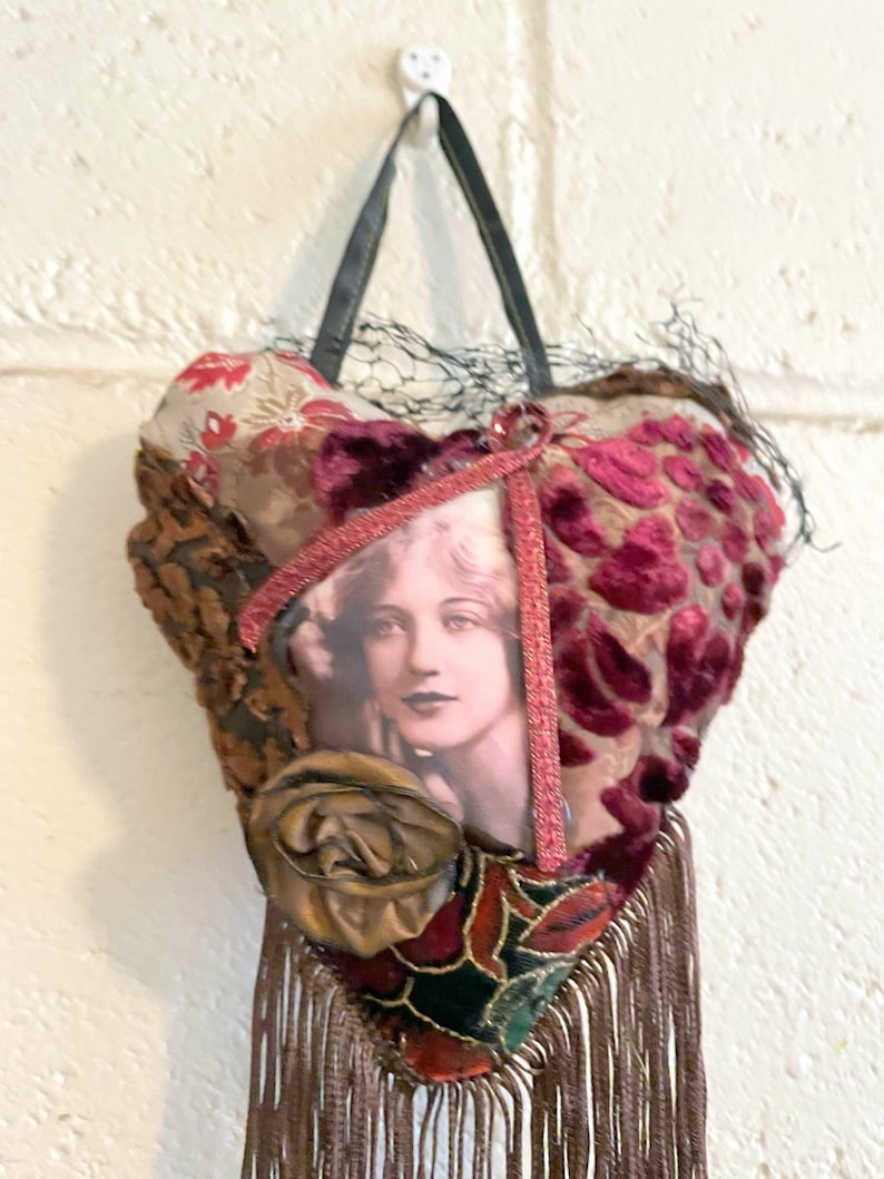 Velvet Heart to Hang - Etsy