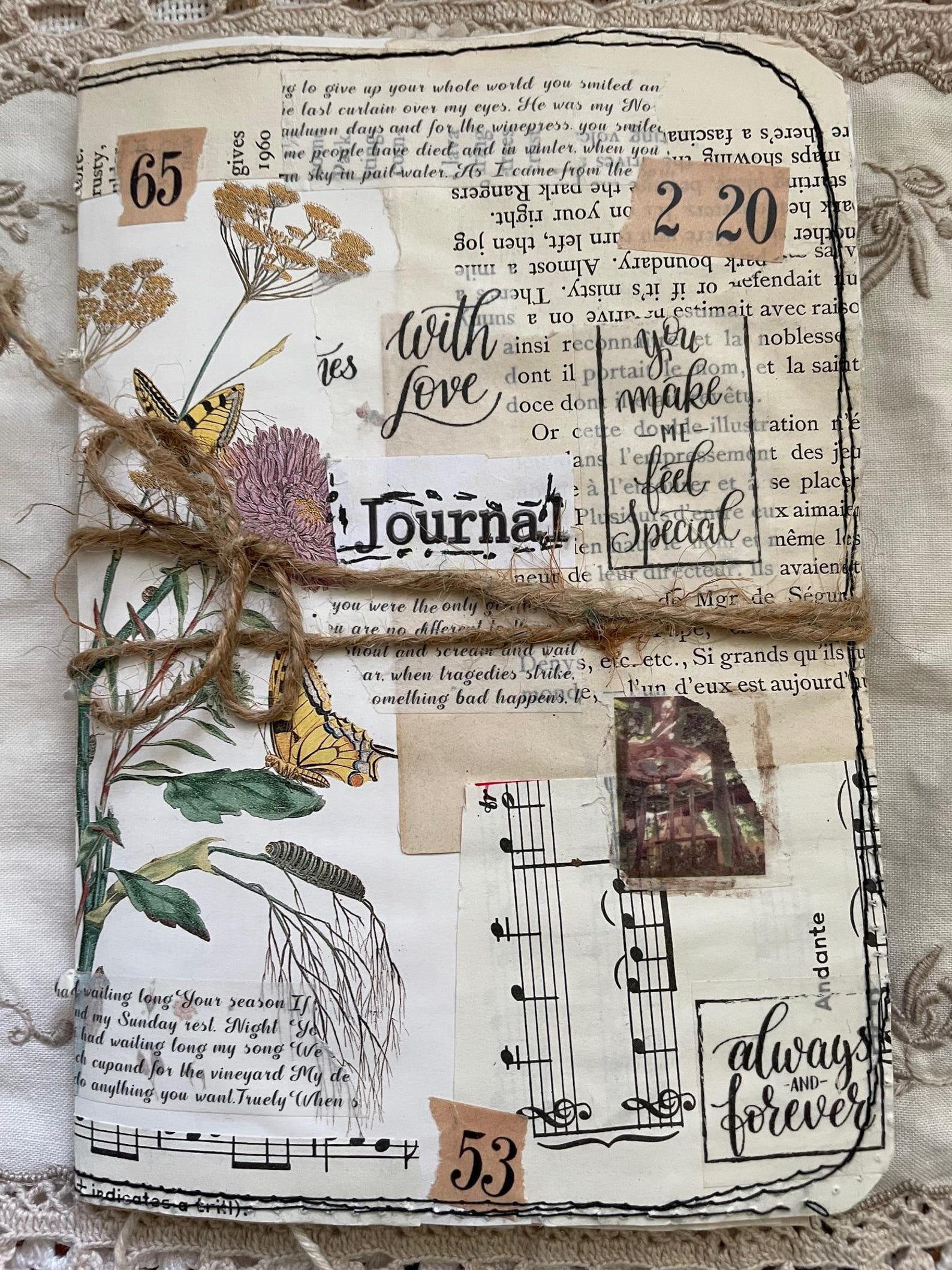 Elegant Junk Book to Journal In - Etsy