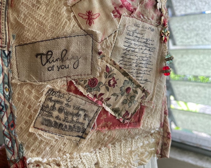 Collage Fabric Bag - Etsy