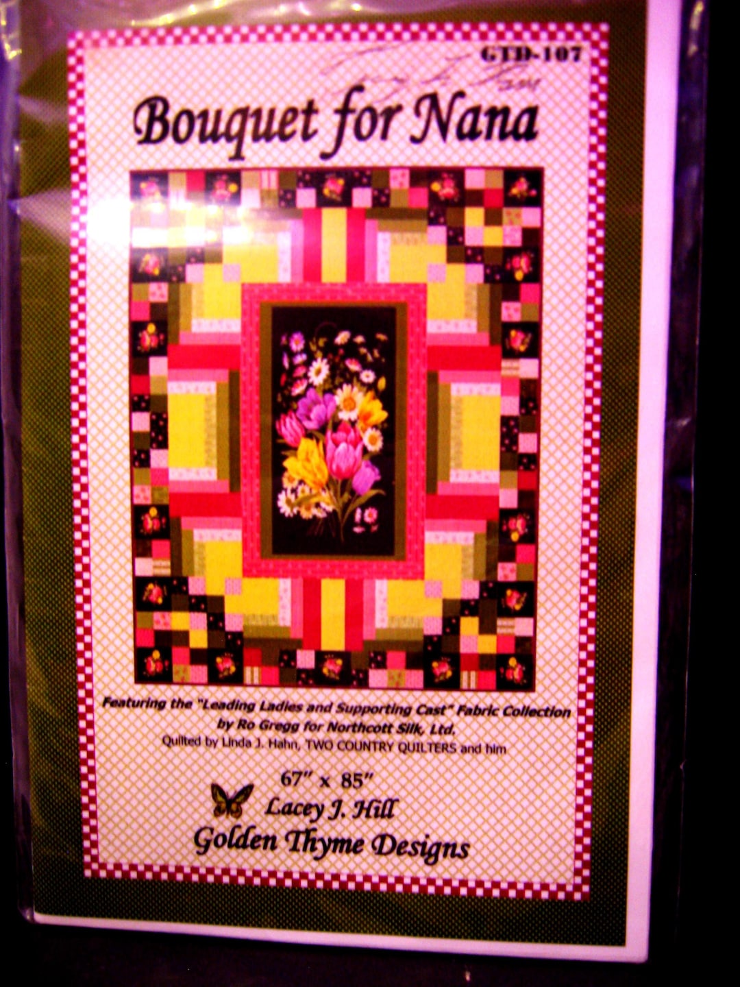 Bouquet for Nana Quilt Pattern 67" by 85" GTD-107 P-12 - Etsy