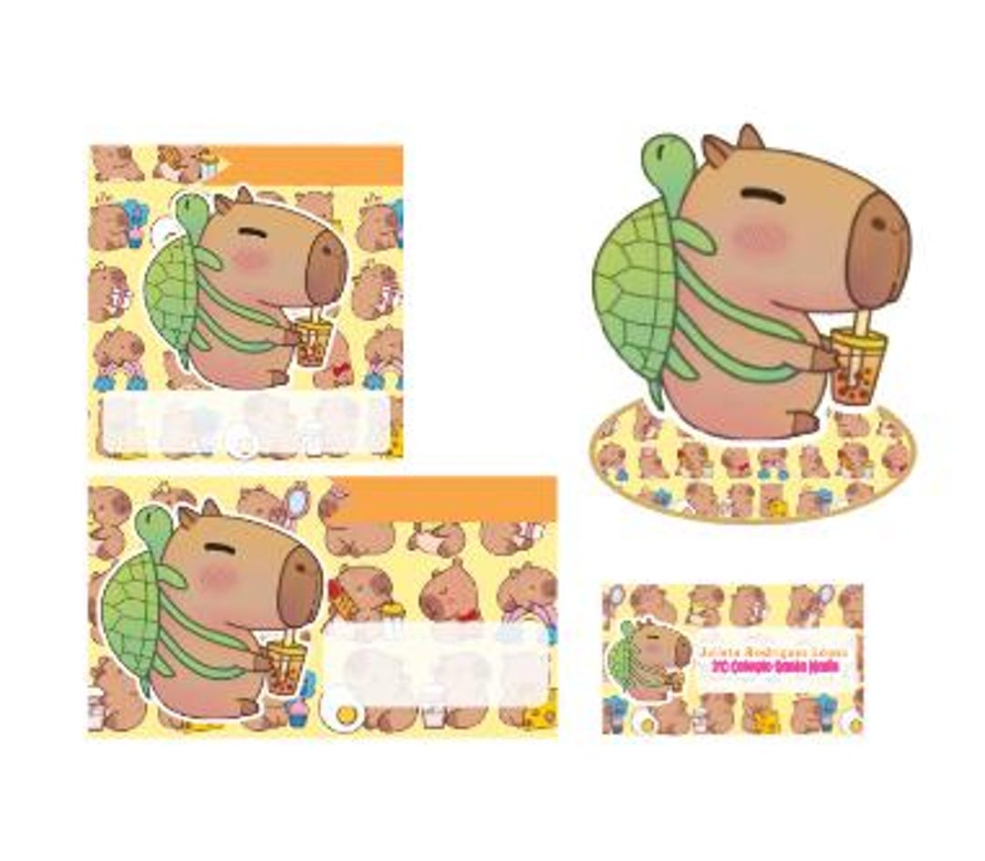 CAPIBARA SCHOOL LABELS 3 - Etsy