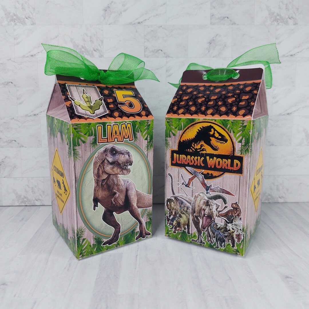 Box Milk Dinosaurs Birthday - Etsy