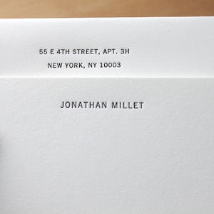 Custom Letterpress Notecards: Personalized Stationery Set, Embossed A2 ...