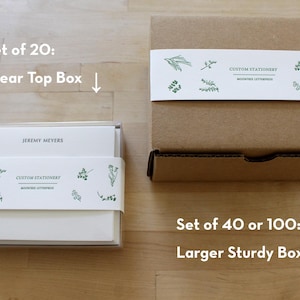 Custom Letterpress Notecards: Personalized Stationery Set, Embossed A2 ...