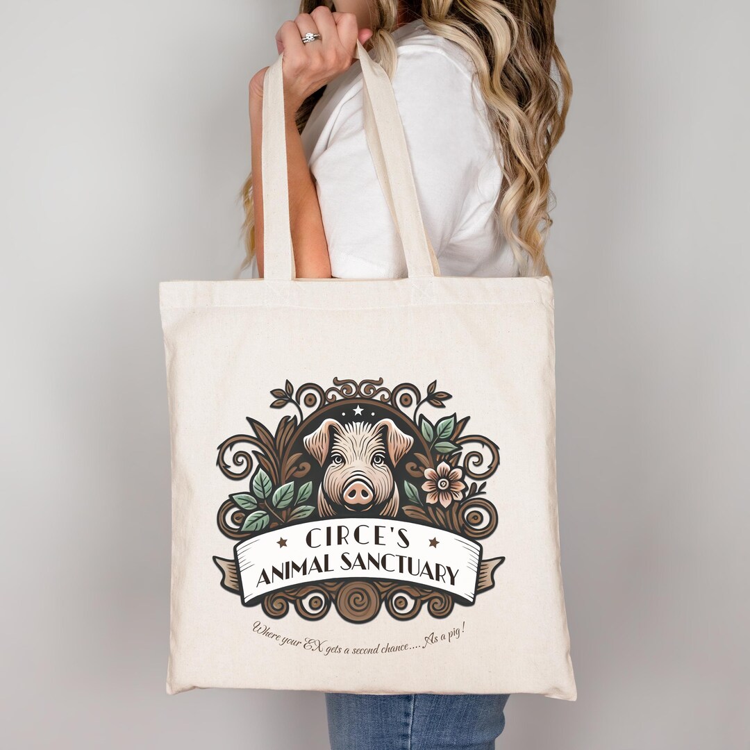 Circe Ancient Greek Goddess Animal Sanctuary Tote Bag, Odyssey Inspired ...