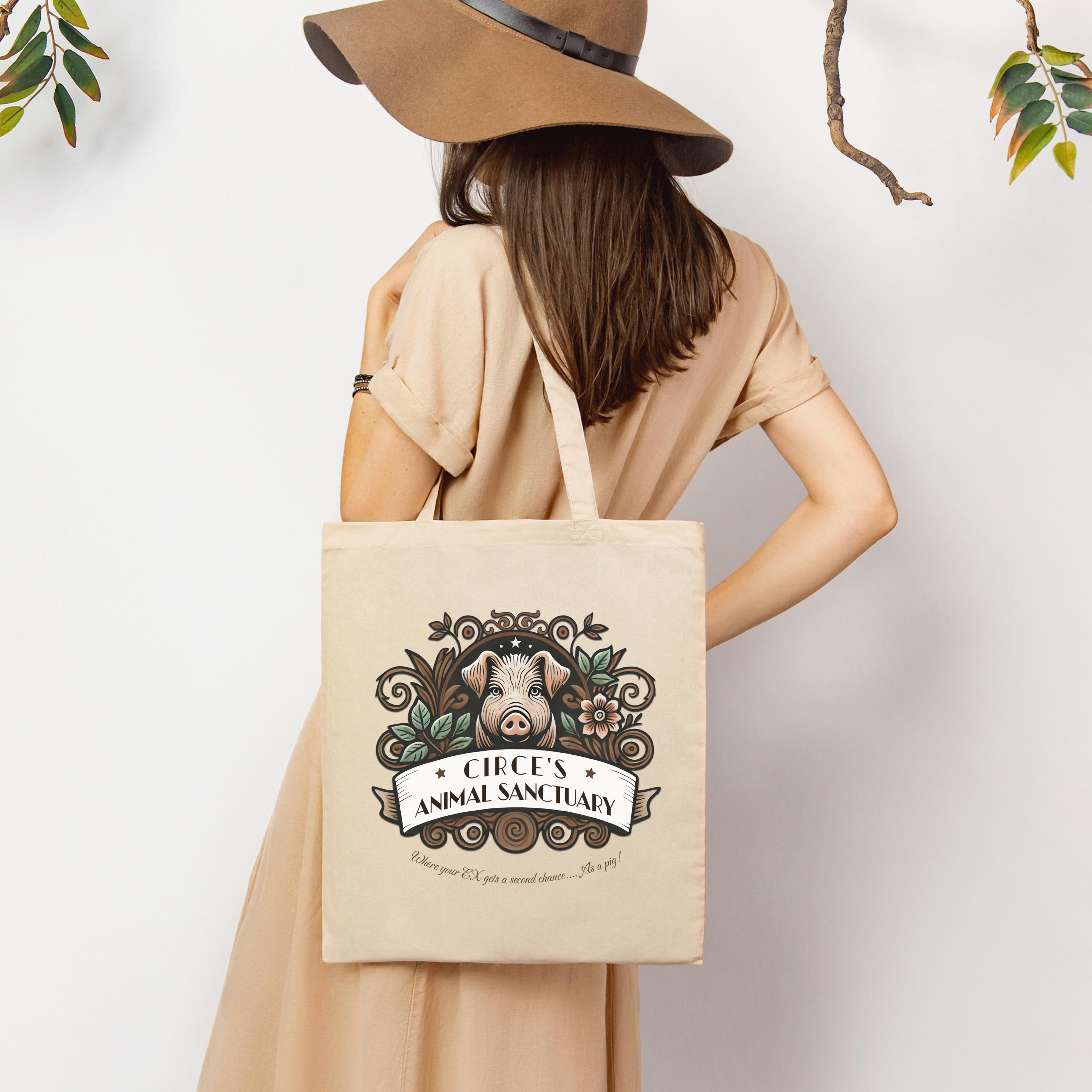 Circe Ancient Greek Goddess Animal Sanctuary Tote Bag, Odyssey Inspired ...
